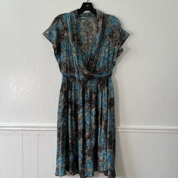 Tucker | Dresses | Tucker Silk Blue Summer Dress S | Poshmark